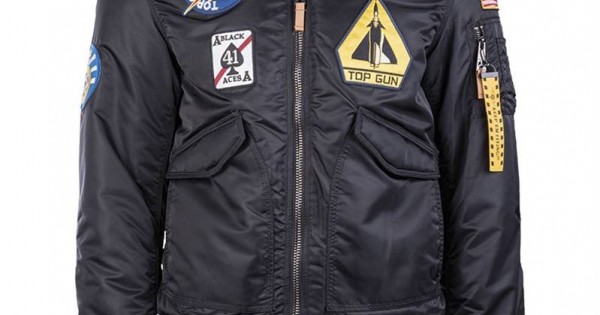 TOP GUN FLIGHT JACKET 'AIR FORCE' Black